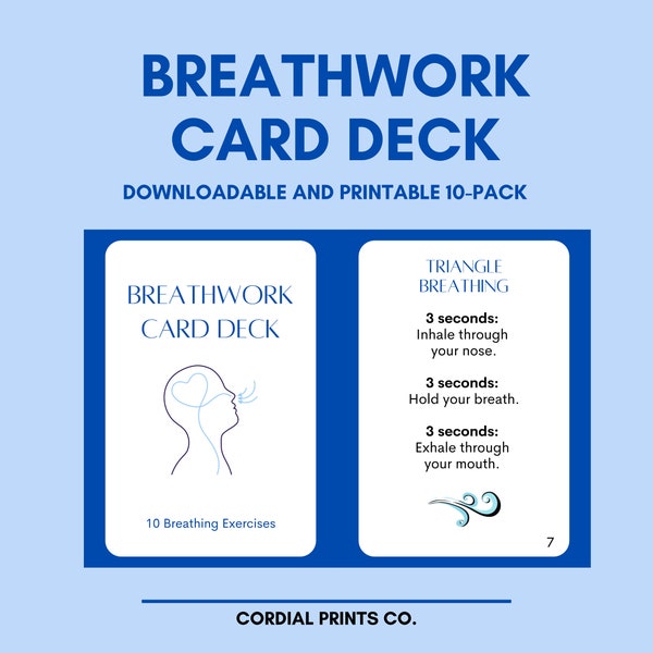 Breathing Exercises Printable - Etsy