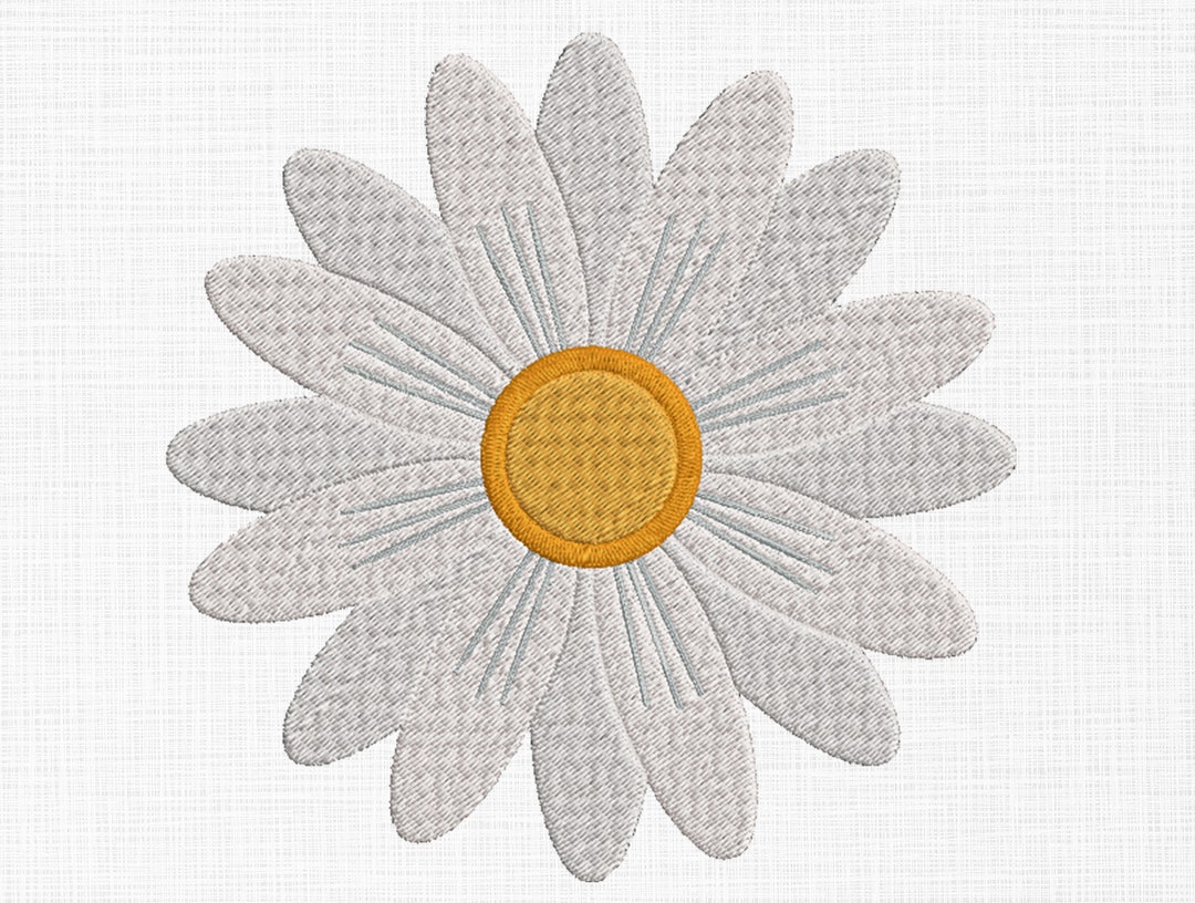 Daisy Flower Embroidery Design Daisy Embroidery Design Floral - Etsy