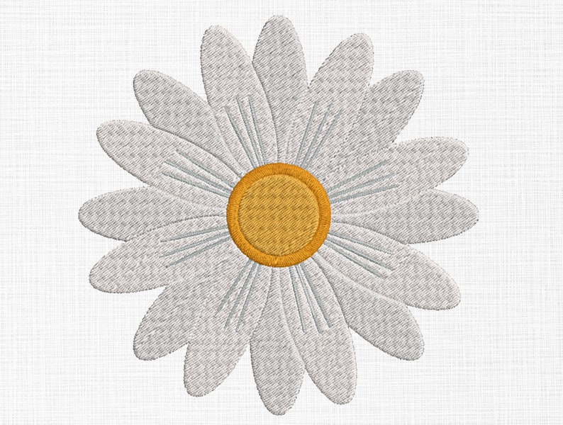 Daisy Flower Embroidery Design Daisy Embroidery Design Floral - Etsy