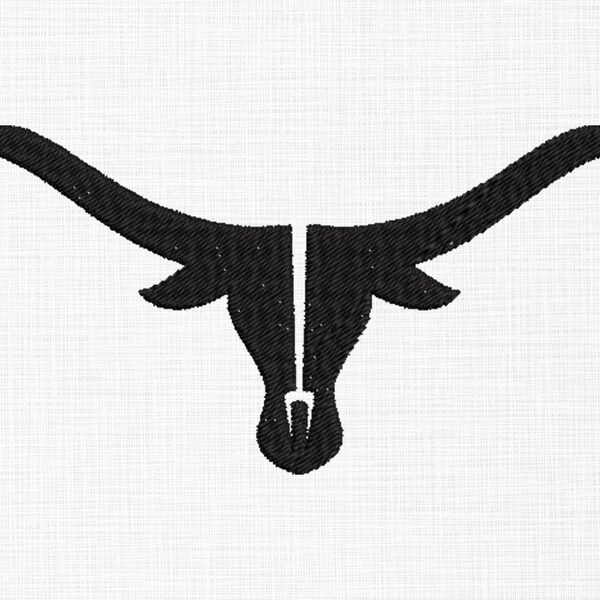 Longhorn Embroidery - Etsy
