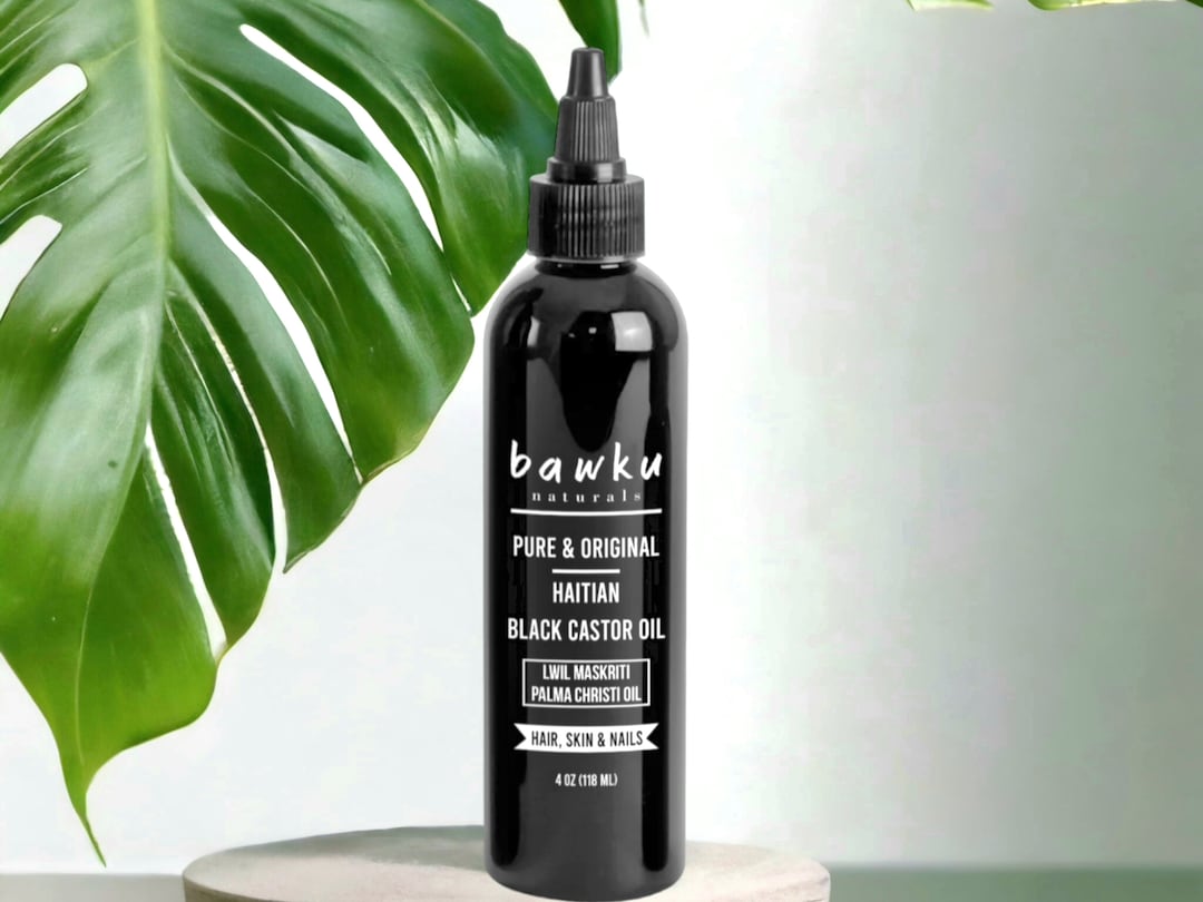 Haitian Black Castor Oil Original & Pure 100% Unrefined Lwil Maskriti ...
