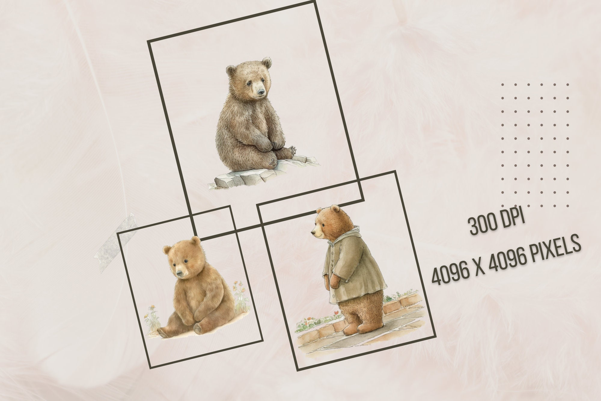 Bear Clipart Bundle Bear PNG Clipart Storybook Bear Nursery - Etsy UK