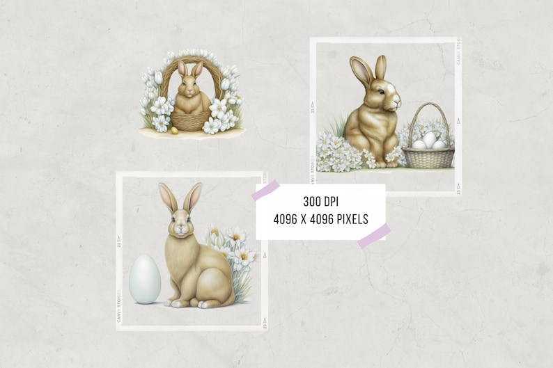 Easter Clipart Bundle Watercolor PNG Clipart, Seasonal Art, Spring Clip ...