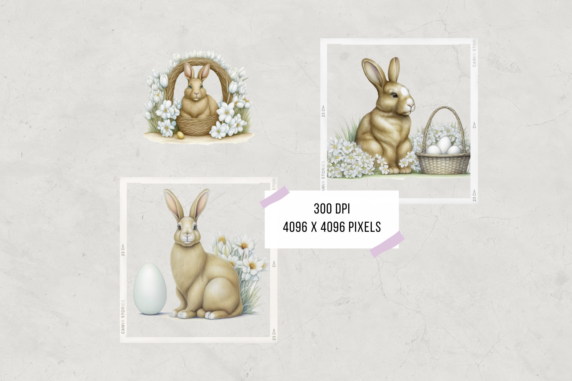 Easter Clipart Bundle Watercolor PNG Clipart, Seasonal Art, Spring Clip ...