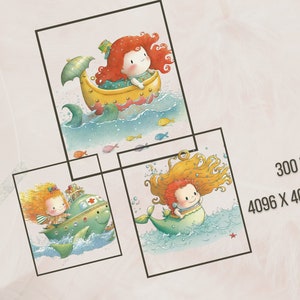 Underwater Clipart Whimisical Ocean Clip Art Nursery Decor Kids Wall ...