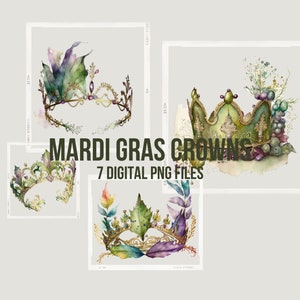 Mardi Gras Crown Clipart PNG Jewel Crown Fairy Crown Clipart Seasonal ...