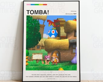 Tomba 1997 Video Game Poster Etsy