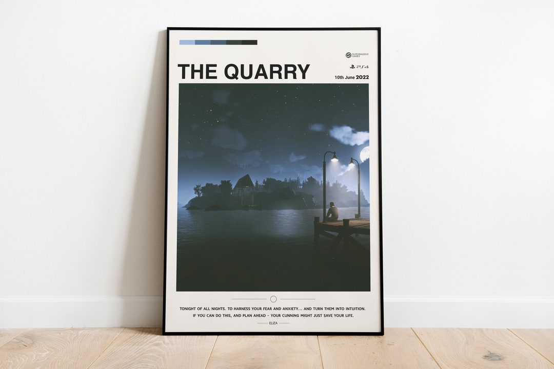 The Quarry (2022) for Ps4- Video Game Poster, Minimalist, Jason, Quotes ...