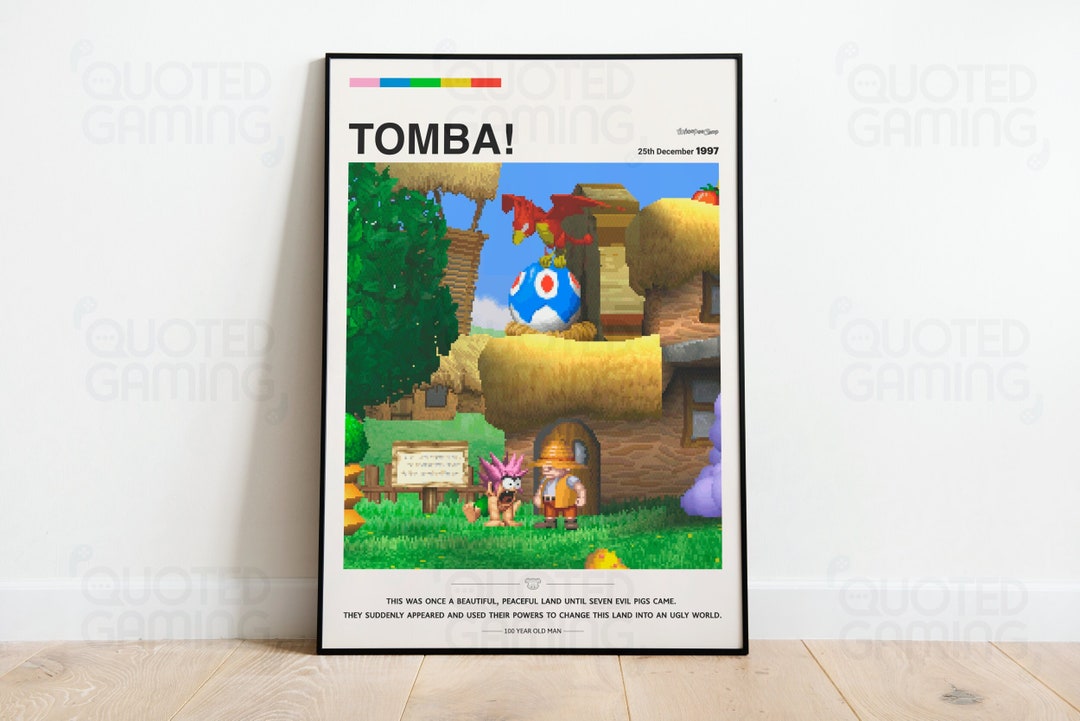 Tomba! (1997) for Ps1 - Video Game Poster, Minimalist, Tomba!, Home ...