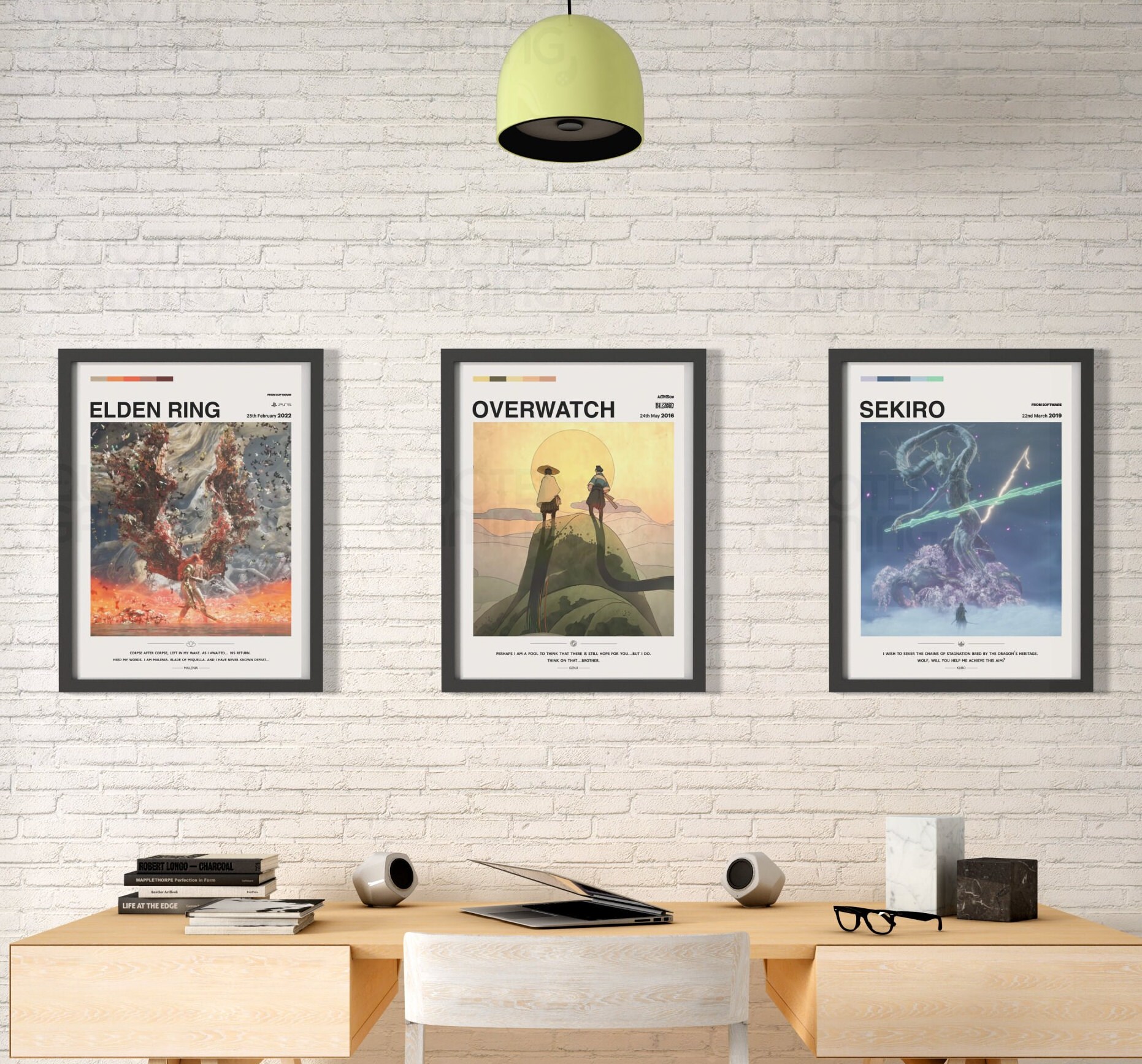 Overwatch (2016) - Video Game Poster, Minimalist, Dragons, Genji, Hanzo ...