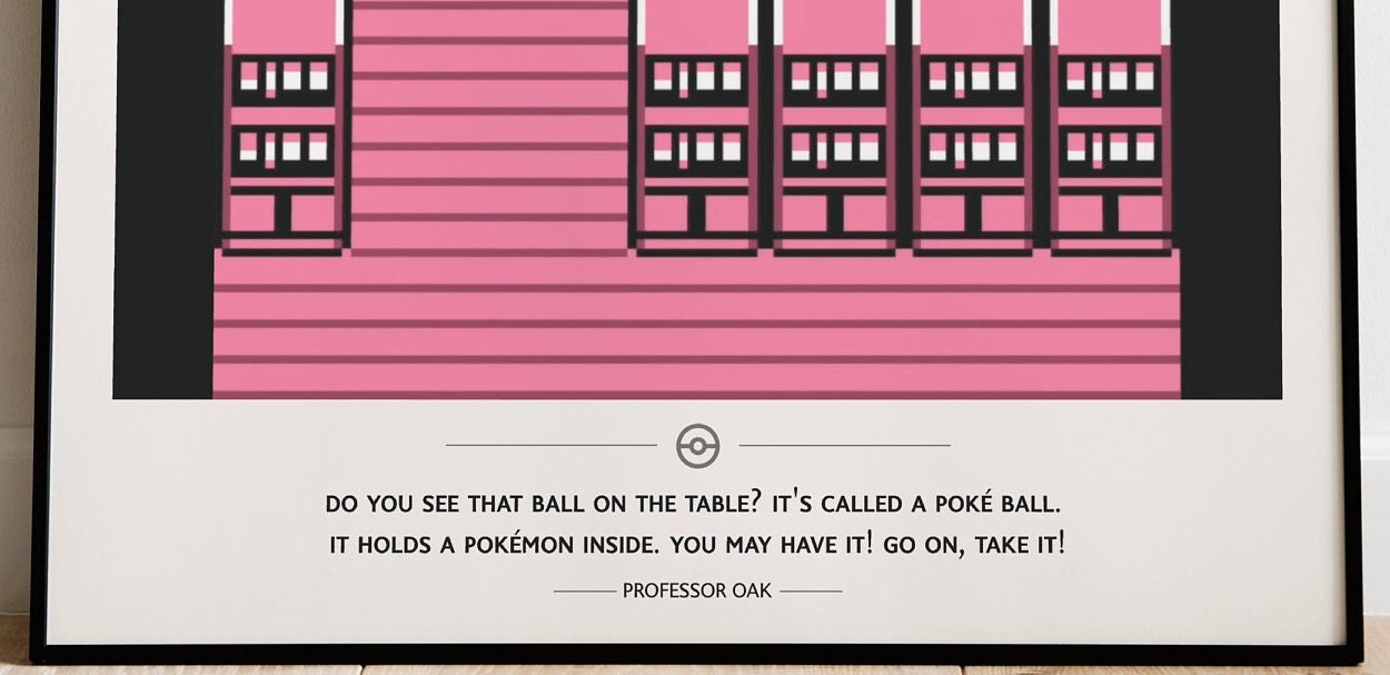 Pokémon (1996) for Gameboy - Video Game Poster, Minimalist, Red Version ...