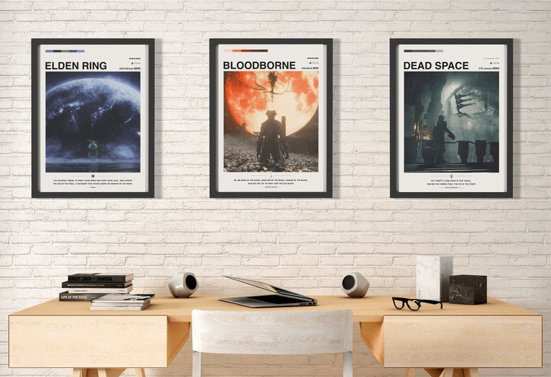 Bloodborne 2015 for Ps4 Video Game Poster Minimalist Moon - Etsy