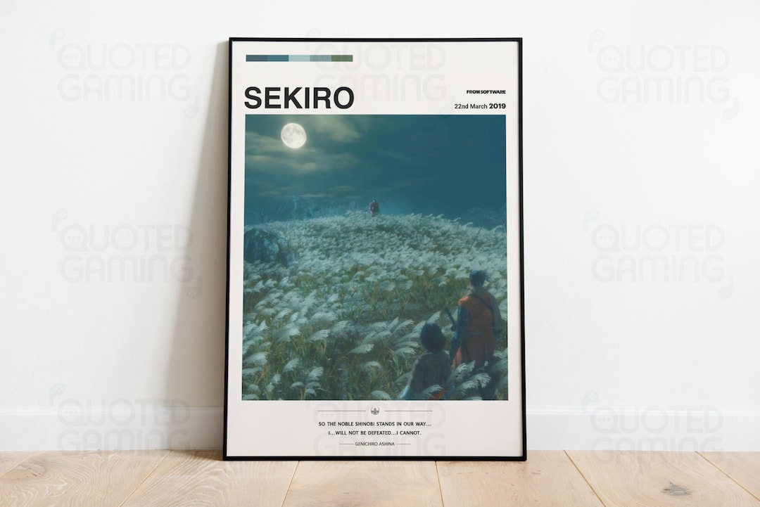 Sekiro (2019) for Ps4- Video Game Poster, Minimalist, Genichiro First ...