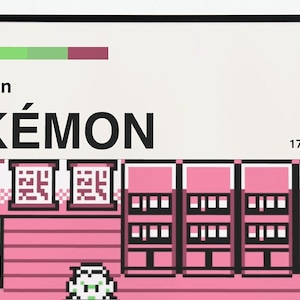Pokémon (1996) for Gameboy - Video Game Poster, Minimalist, Red Version ...