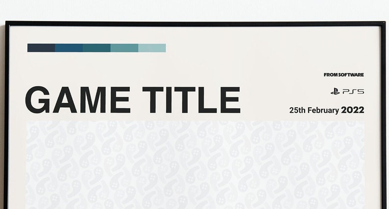 Personalized Video Game Poster - Video Game Poster, Minimalist, Custom ...