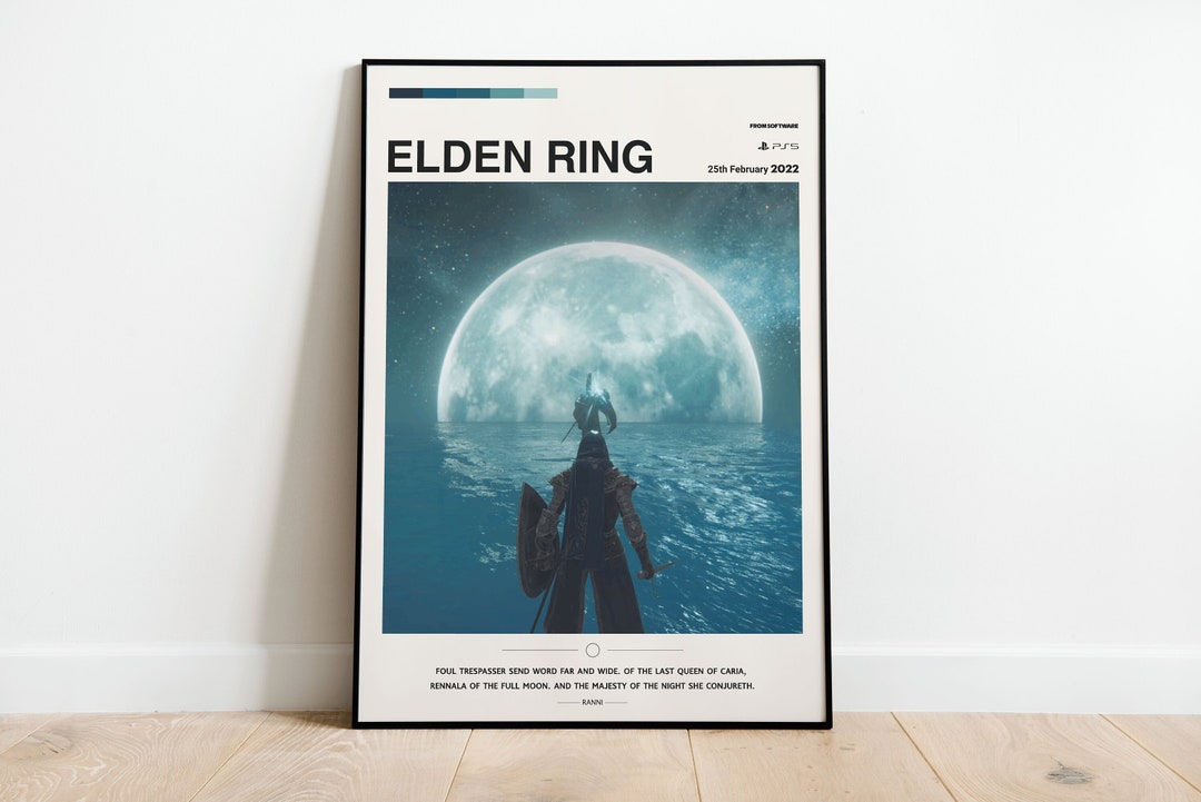 Elden Ring (2022) for Ps5- Video Game Poster, Minimalist, Rennala, Home ...