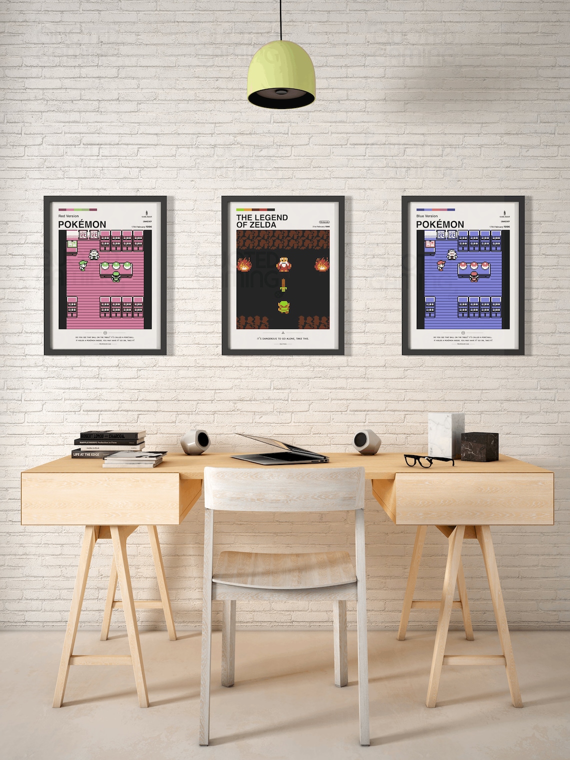 Pokémon (1996) for Gameboy - Video Game Poster, Minimalist, Red Version ...