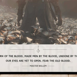 Bloodborne (2015) for Ps4- Video Game Poster, Minimalist, Moon Presence ...