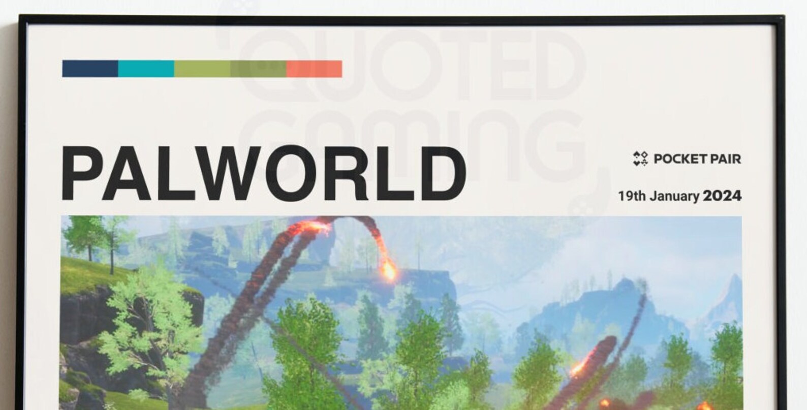 Palworld (2023) - Video Game Poster, Minimalist, Relaxasaurus, Home ...