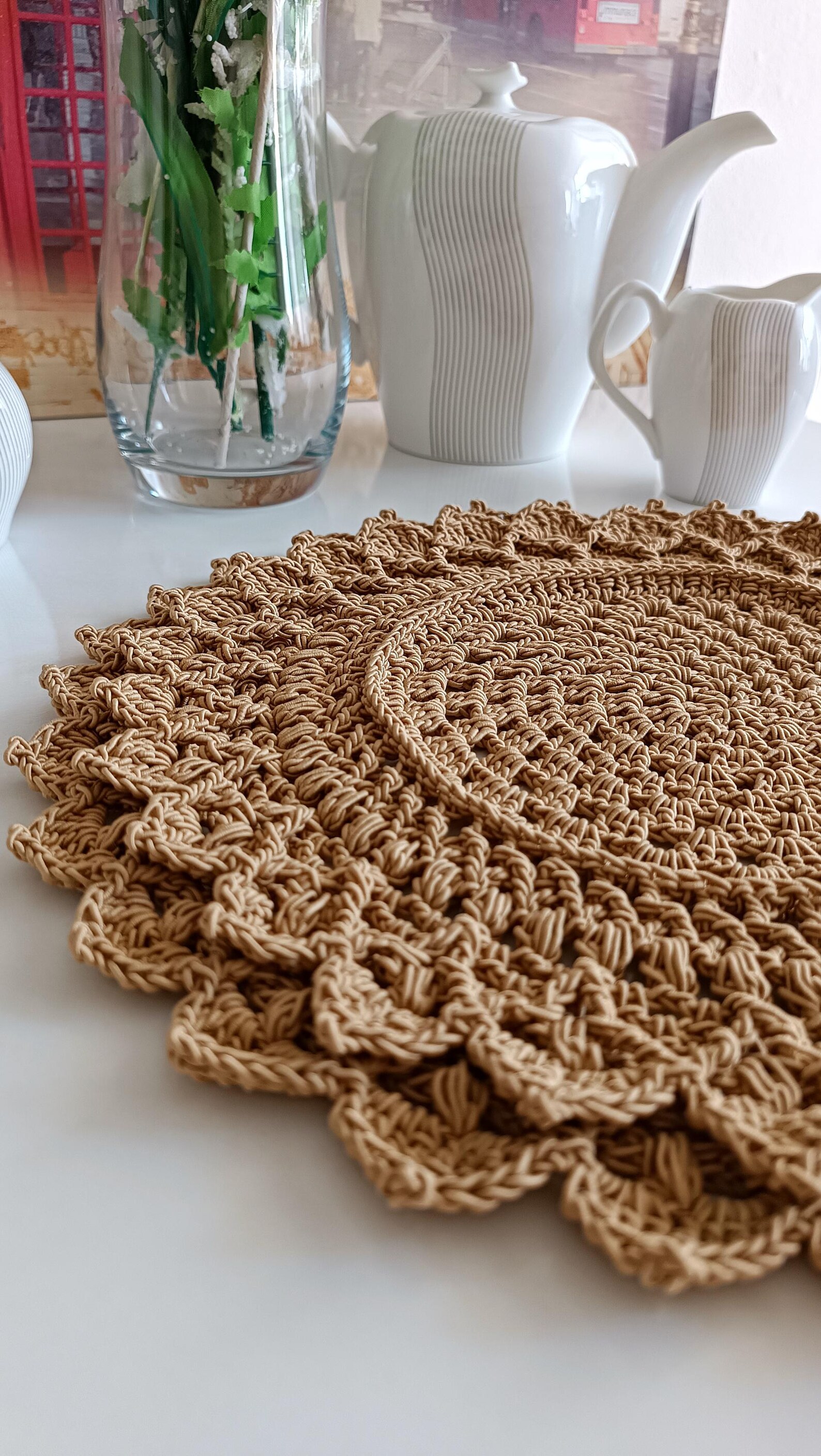 Handmade Crochet Supla Set/dining Accessory/table Decor/decorative ...