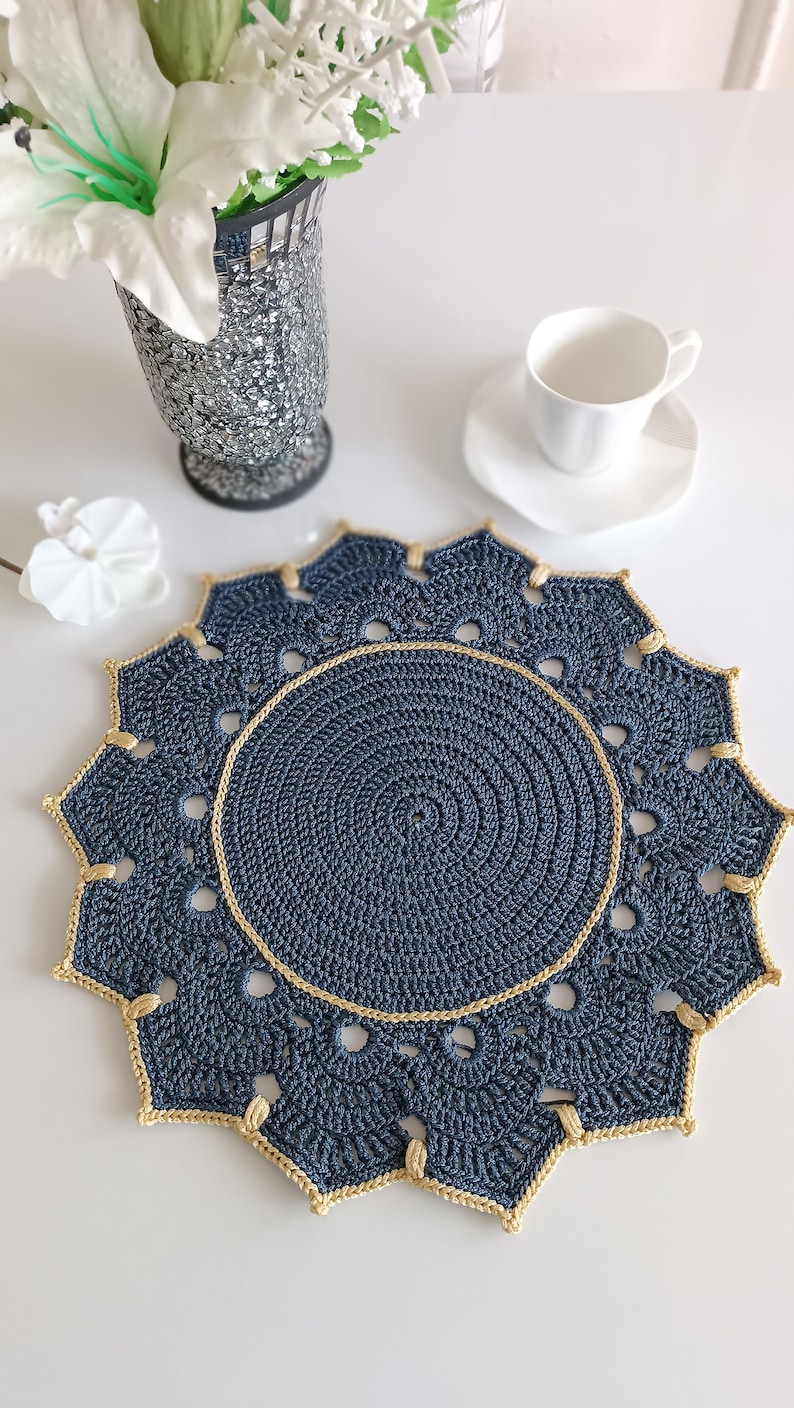 Handmade Crochet Supla Set/dining Accessory/table Decor/decorative ...