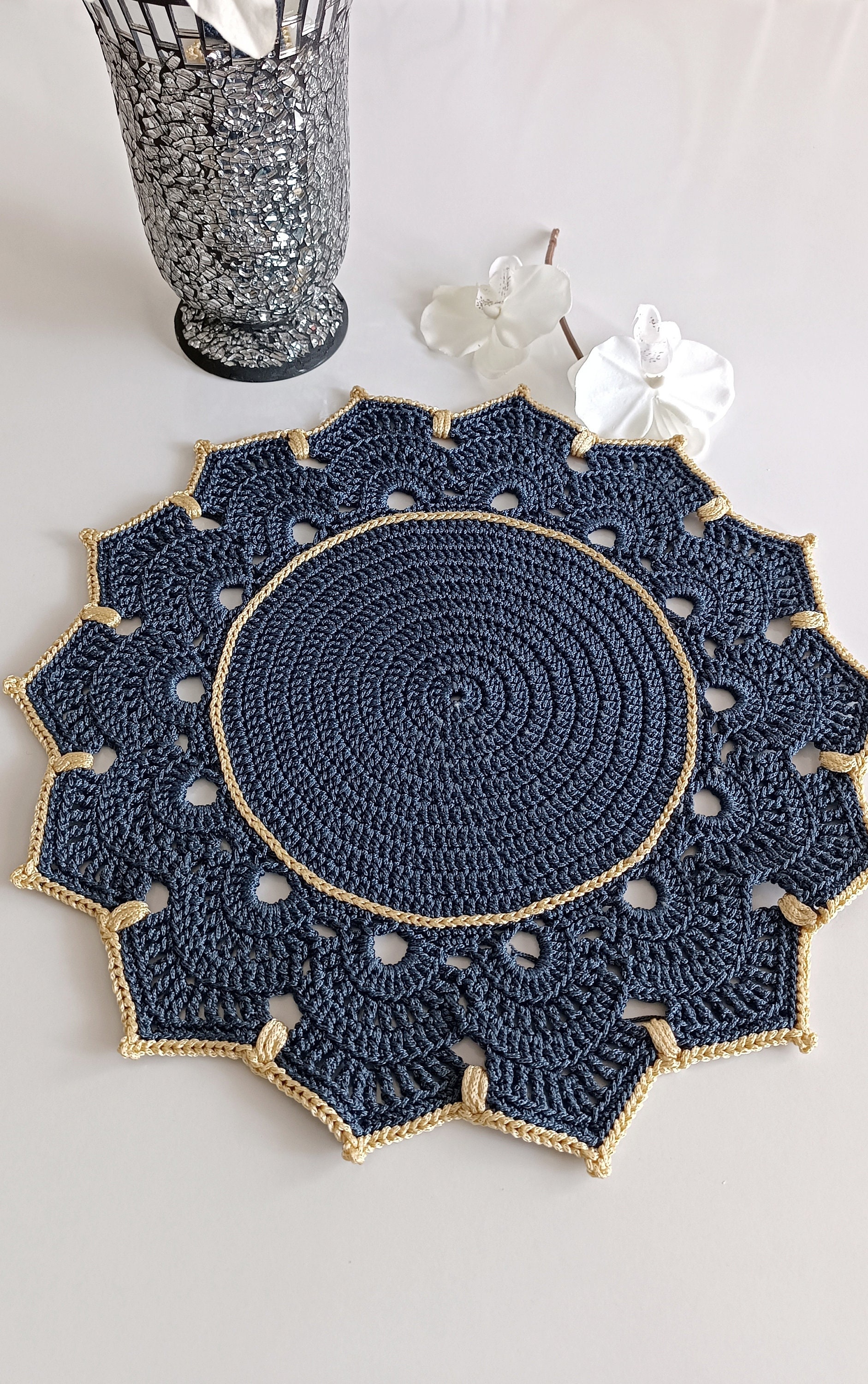 Handmade Crochet Supla Set/dining Accessory/table Decor/decorative ...