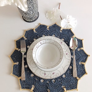 Handmade Crochet Supla Set/dining Accessory/table Decor/decorative ...