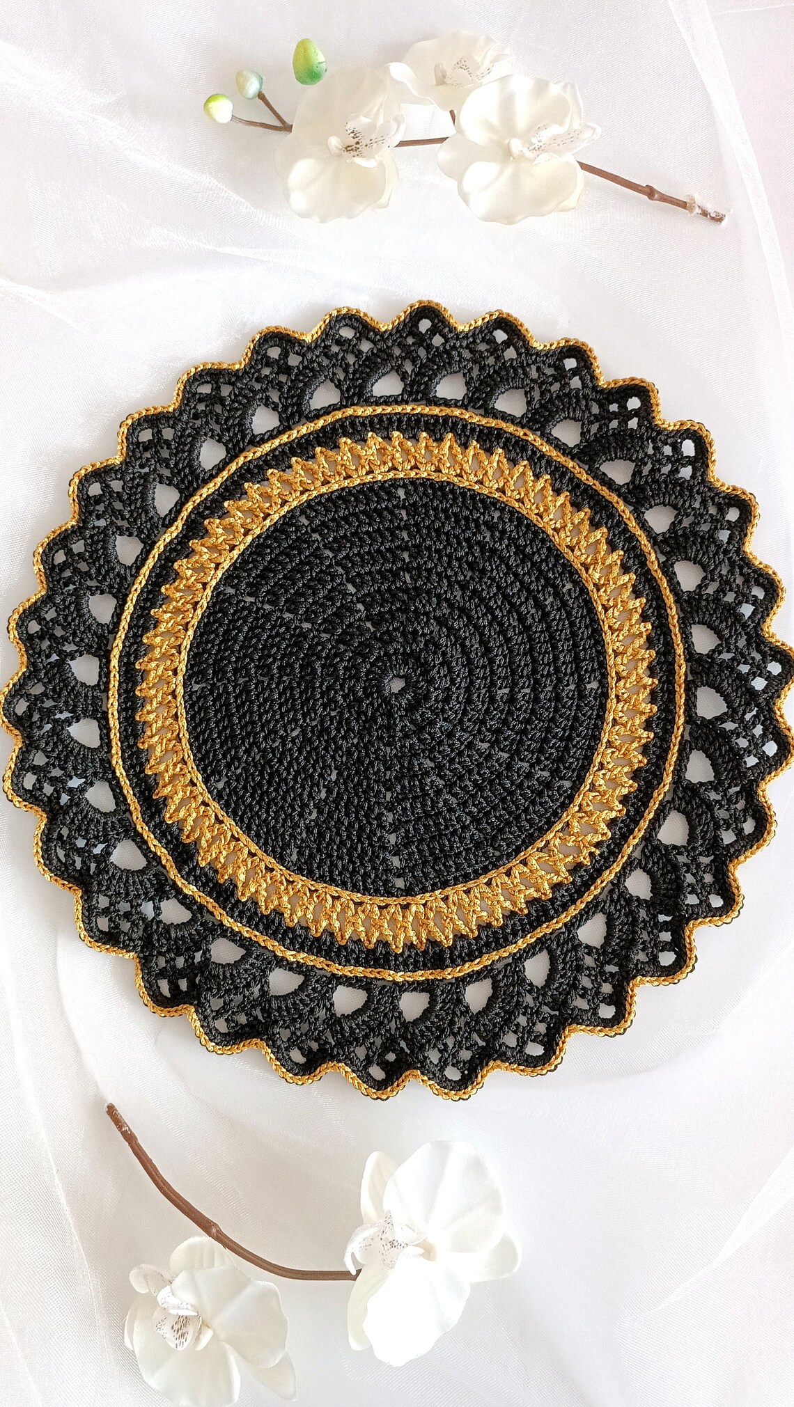 Handmade Crochet Supla Set/dining Accessory/table Decor/decorative ...