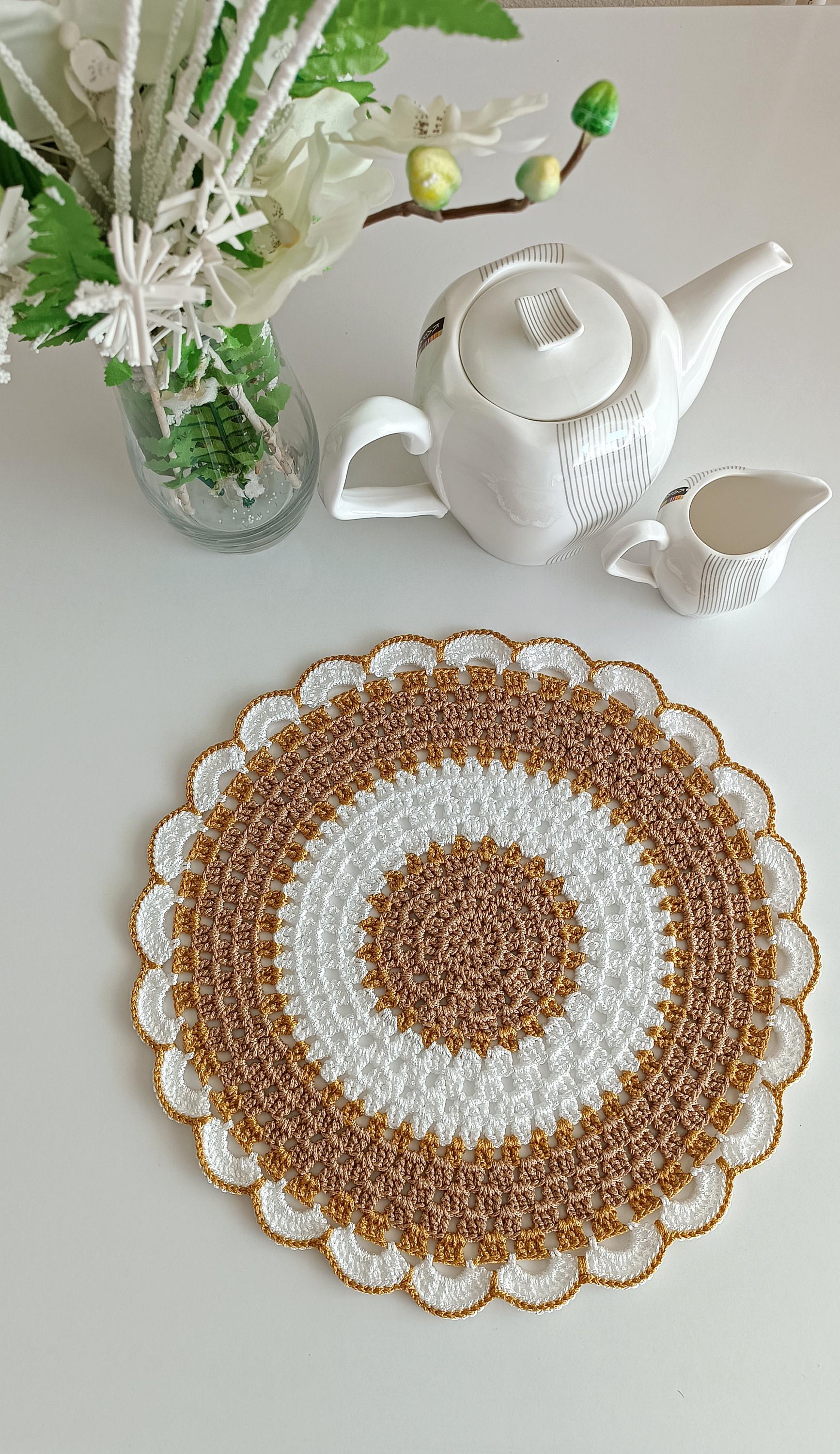 Handmade Crochet Supla Set/dining Accessory/table Decor/decorative ...