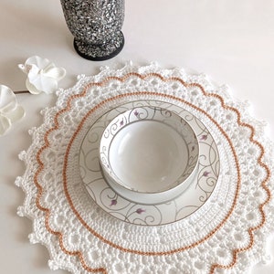 Handmade Crochet Supla Set, Dining Accessory, Table Decor, Decorative ...