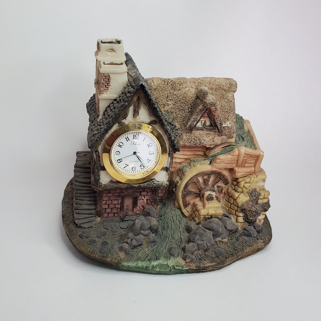 Solina Quartz Clock Cottage House Village Scene Ceramic Watch - Etsy