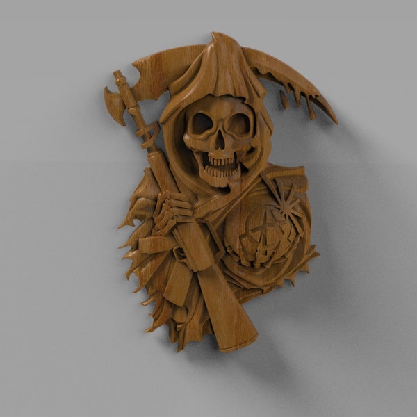 Grim Reaper Stl File - Etsy