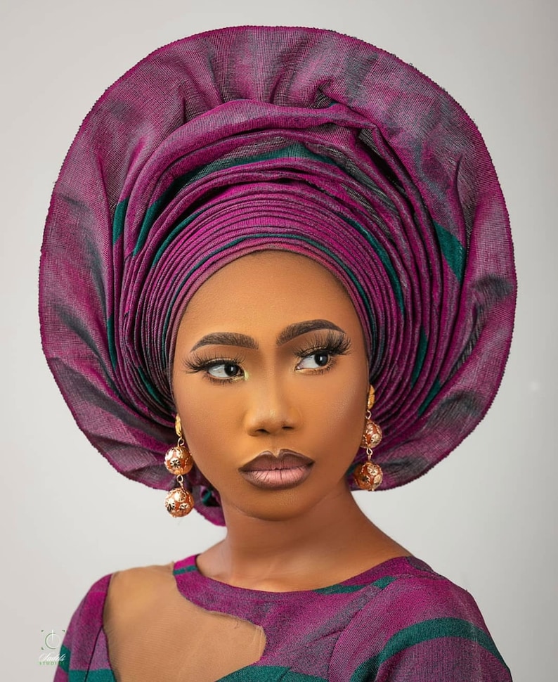 African Autogele, Ready to Wear Gele, African Hat, Traditional Wedding ...