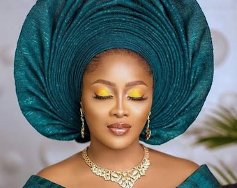 African Autogele, Ready to Wear Gele, African Hat, Traditional Wedding ...