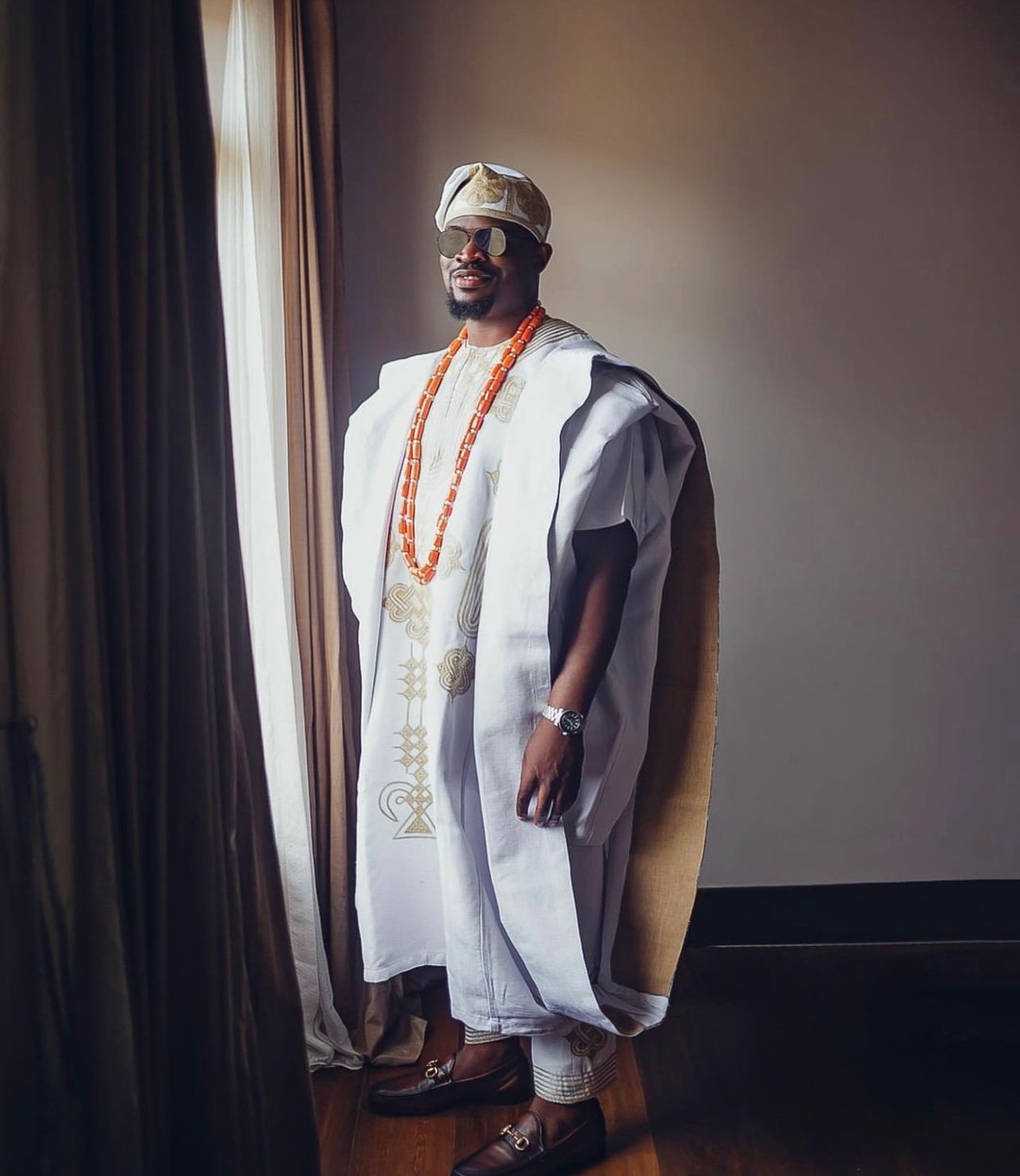 African Agbada Dress, Kaftan, Valuable Gift Dress, Wedding Reception ...