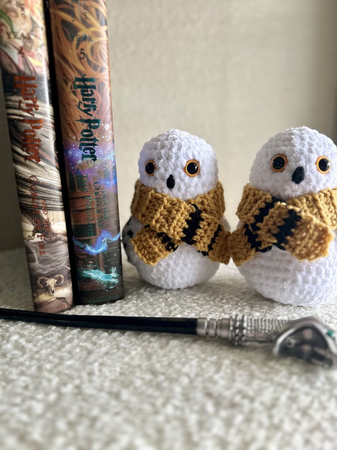Crochet Hedwig Amigurummi With House Scarf - Etsy