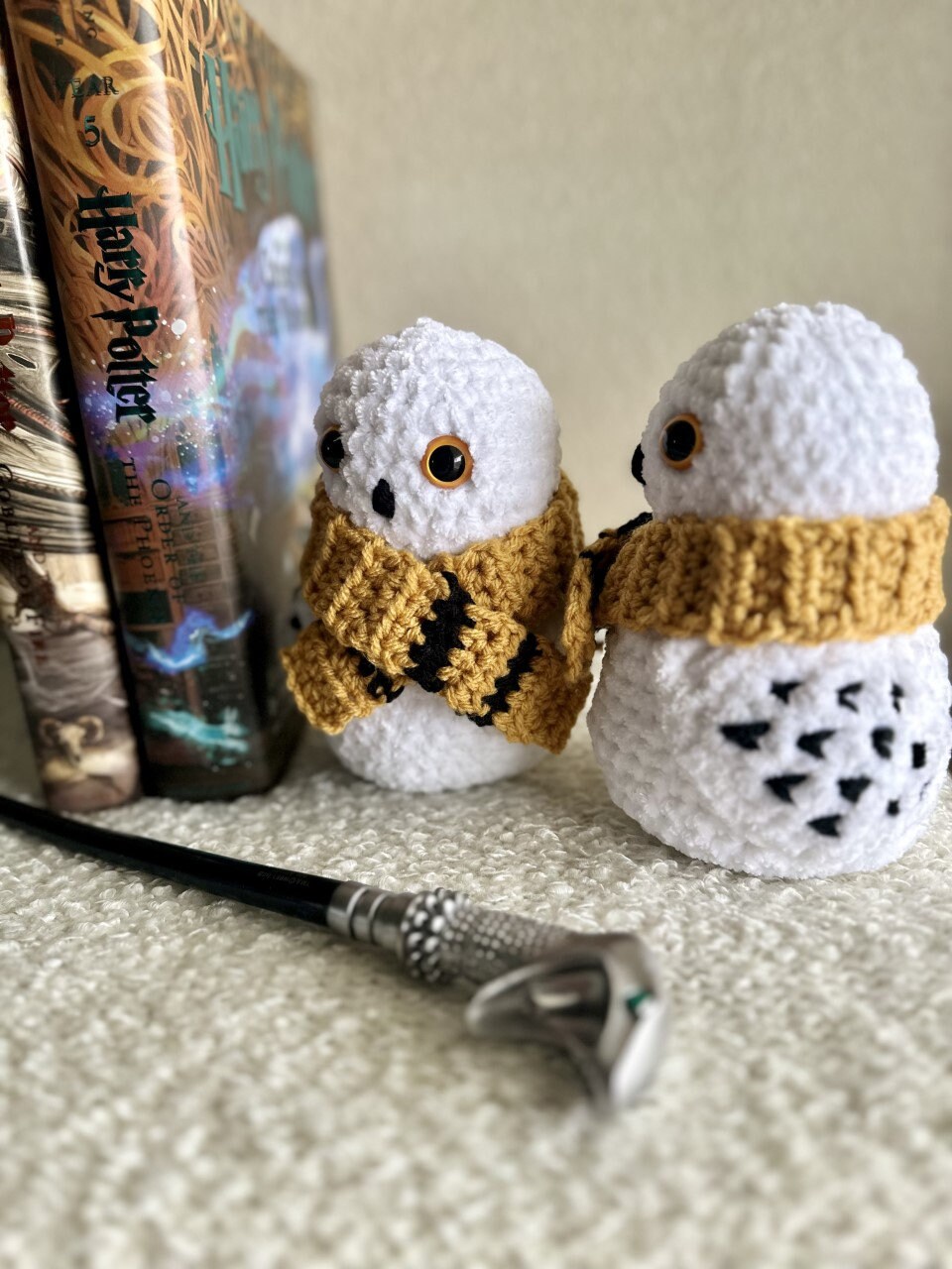 Crochet Hedwig Amigurummi With House Scarf - Etsy