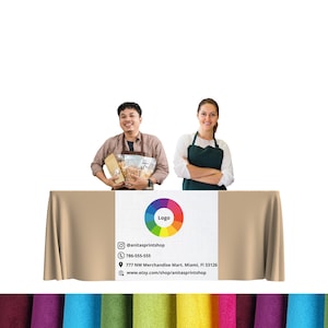 Custom Table Runner,fabric Tablecloth,personalized Full Color Logo ...