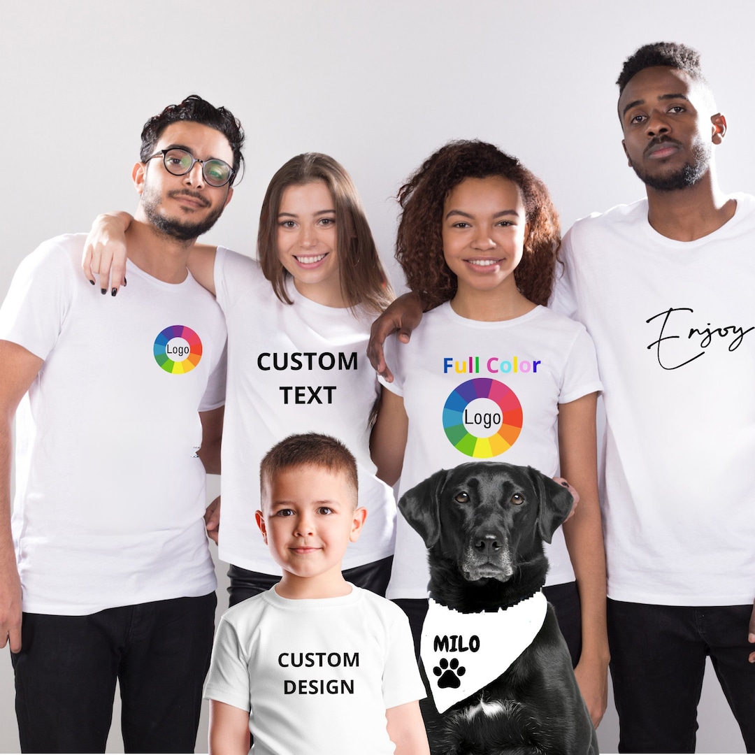 Custom Logo T-shirt, Business Logo Tee, Personalized Event Shirt, Full ...