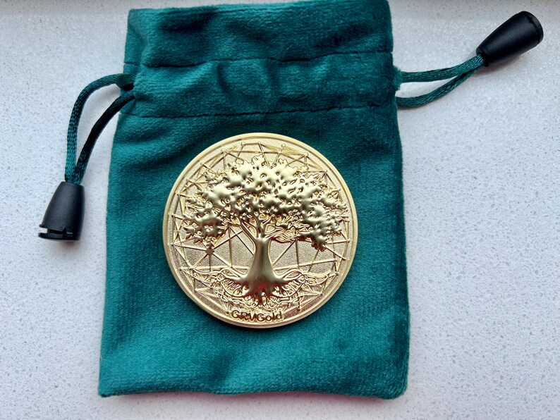 Grove Gold Coin GRVG Grove Token Challenge Coin Crypto Coin - Etsy