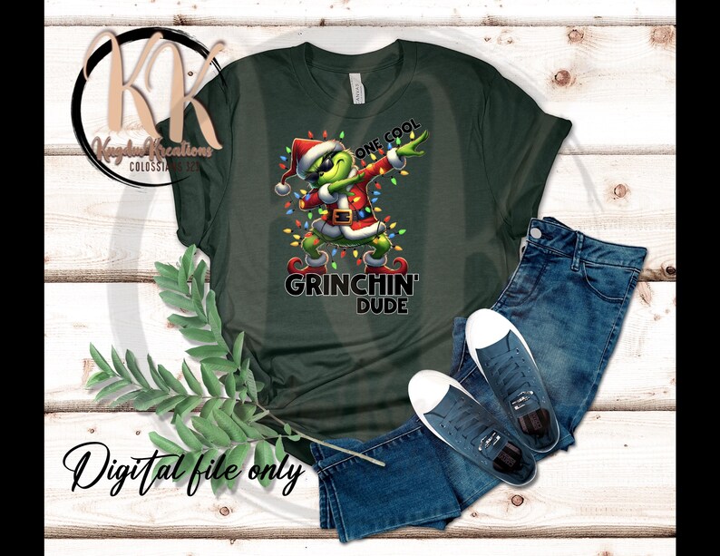 One Grinchin’ Dude PNG Digital Download - Etsy