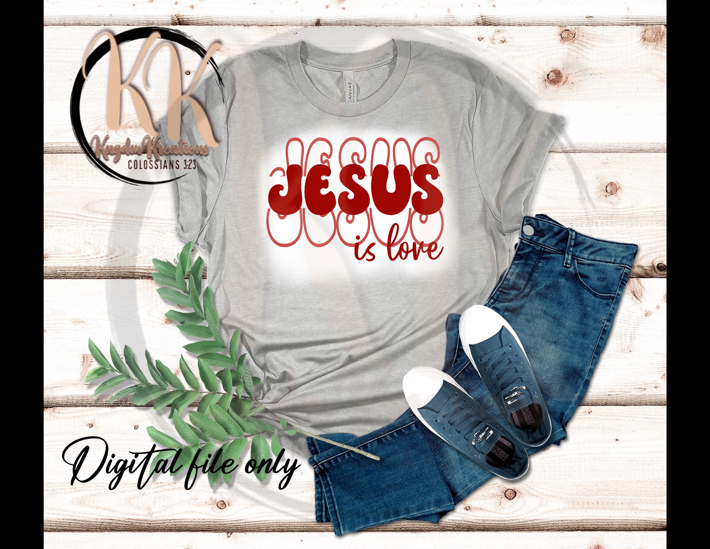 Jesus is Love PNG - Etsy