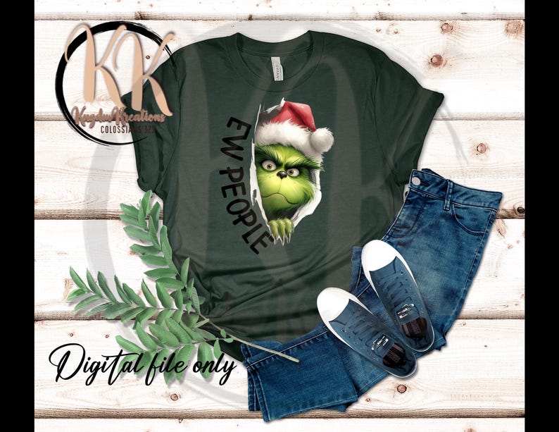 Ew People- Grinch Rip PNG Digital Download - Etsy