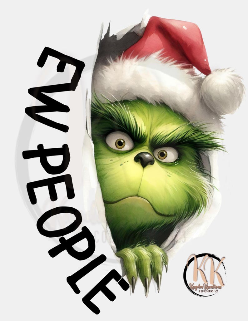 Ew People- Grinch Rip PNG Digital Download - Etsy