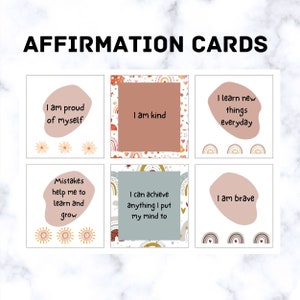 Positive Affirmation Cards Deck Kids for Self Love, Confidence ...
