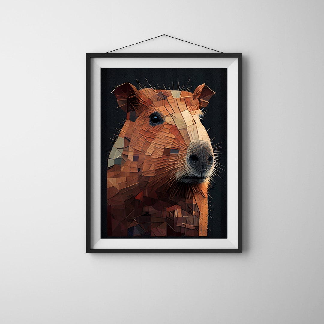 Kaleidoscope Capybara Animal Prints Wall Art 5 Popular Sizes Ready to ...