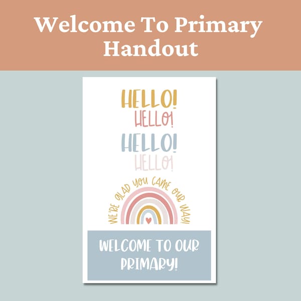 Primary Handouts Lds - Etsy