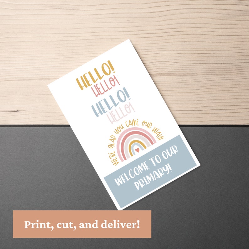 LDS Primary Welcome Gift Tags Printable PDF / LDS Handouts / Welcome to ...