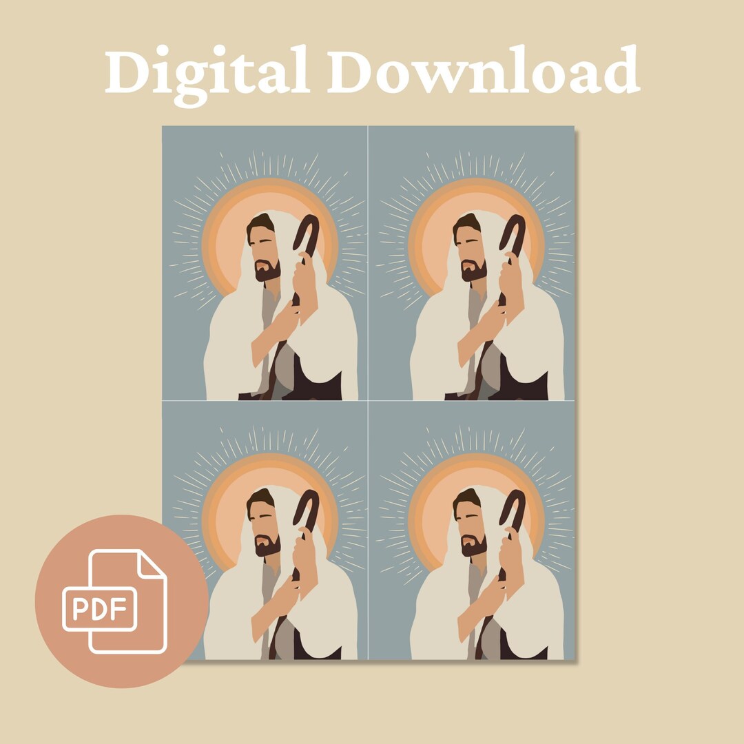 Jesus Christ PDF Printable Handout / the Shepherd Art Print / LDS Young ...