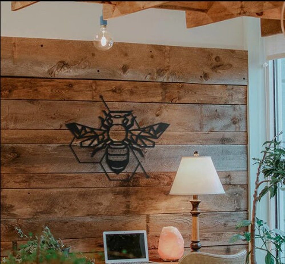Bee Metal Wall Art Bumble for Your Outdoor Space, Outdoor Metal Sign ...